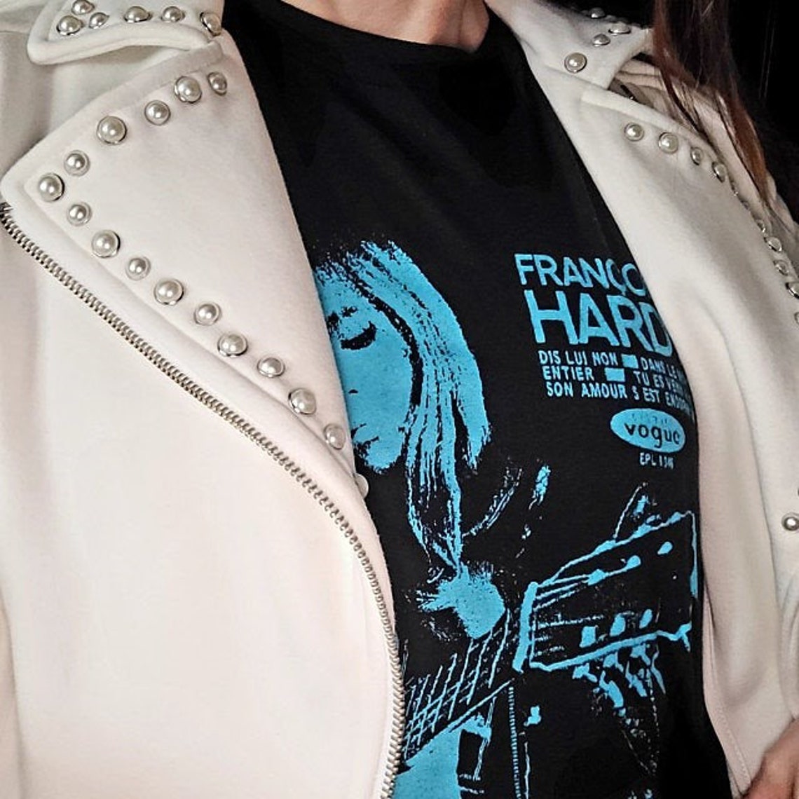 FRANCOISE HARDY T-SHIRT French Singer/ Songwriter/ Musician - Etsy