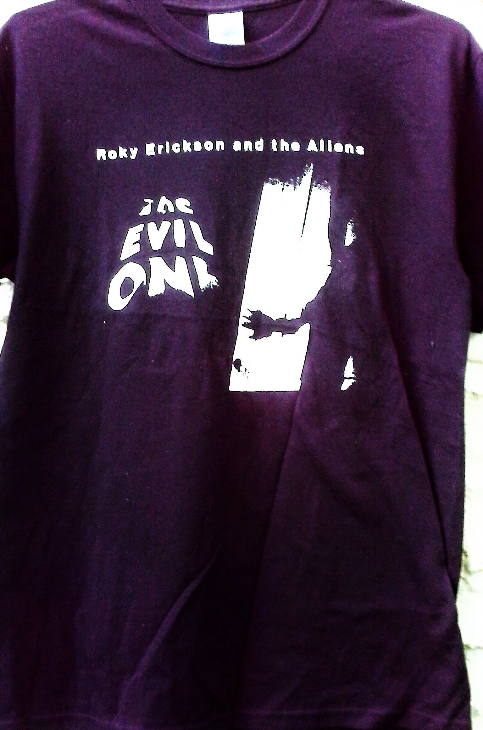 Roky Erickson "the Evil One" Album Cover T-shirt - Hand-screened Gildan ...