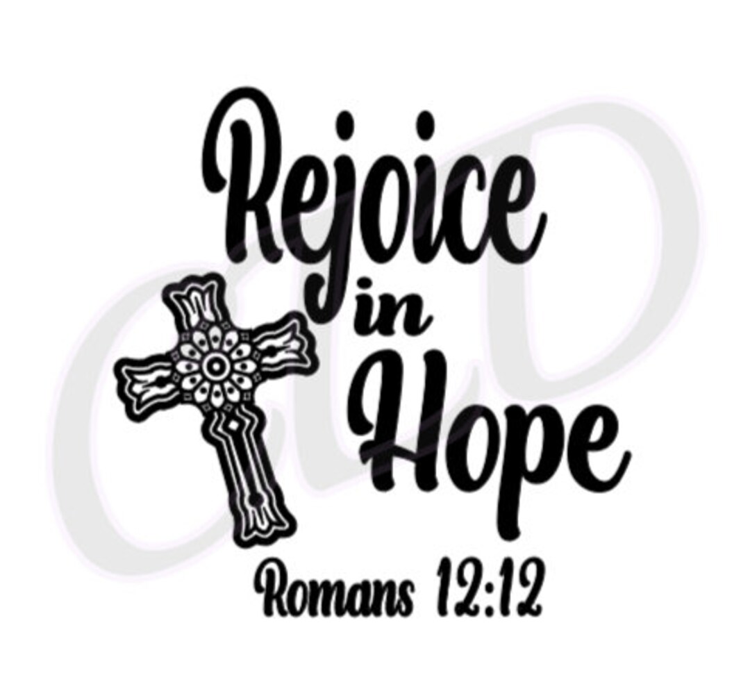 Rejoice in Hope Svg - Etsy