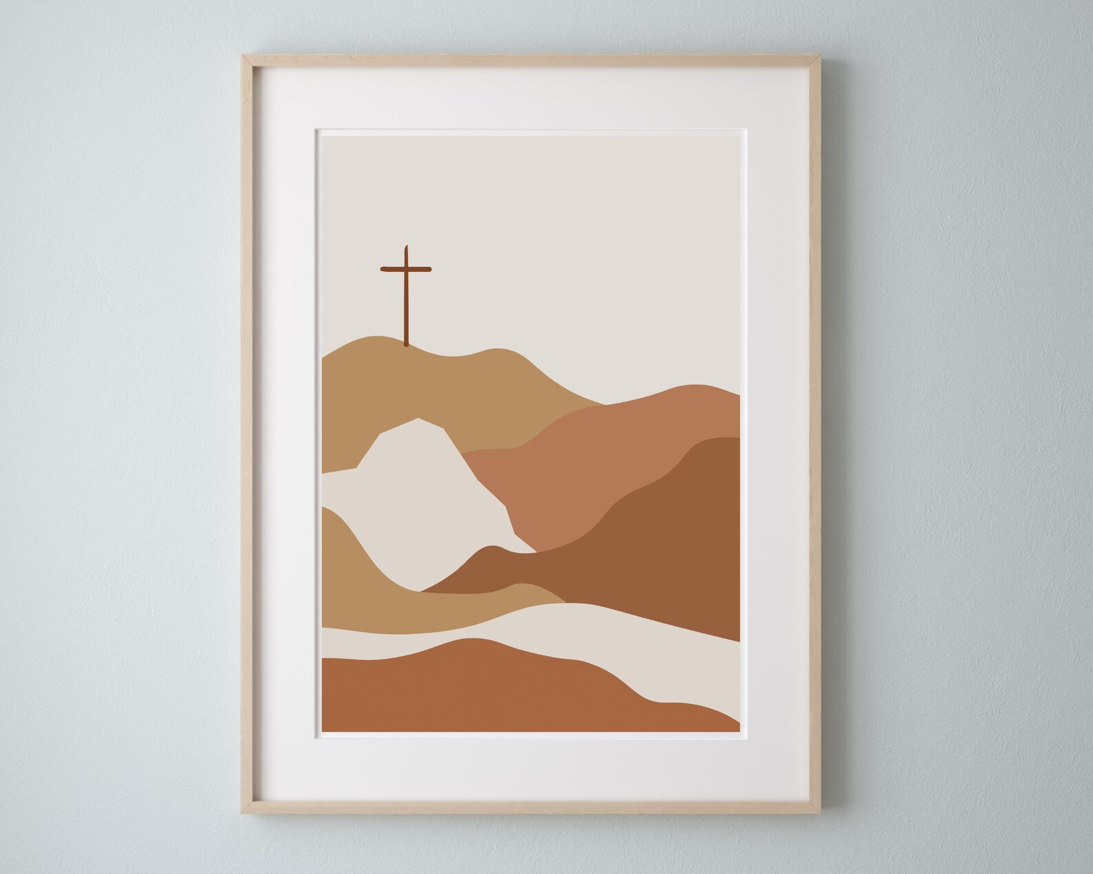 Cross Poster Modern Christian Art Christian Art | Etsy