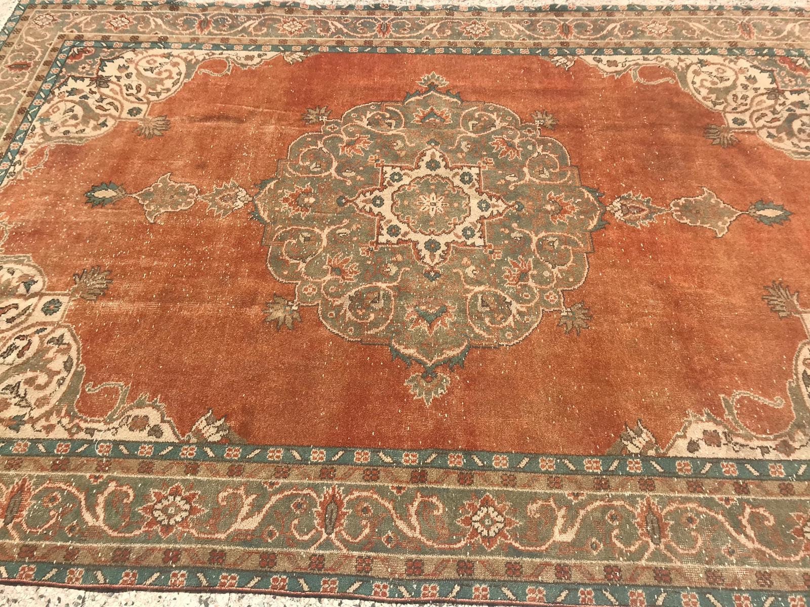 Vintage Rug boho decor rug large rug oushak rug 7.5ft X | Etsy