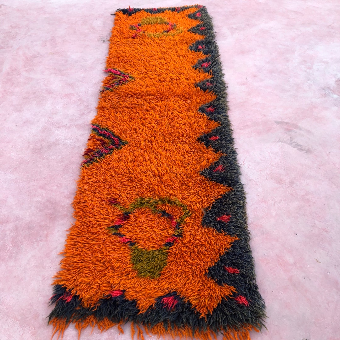 Rug Orange Hallway Rug 80