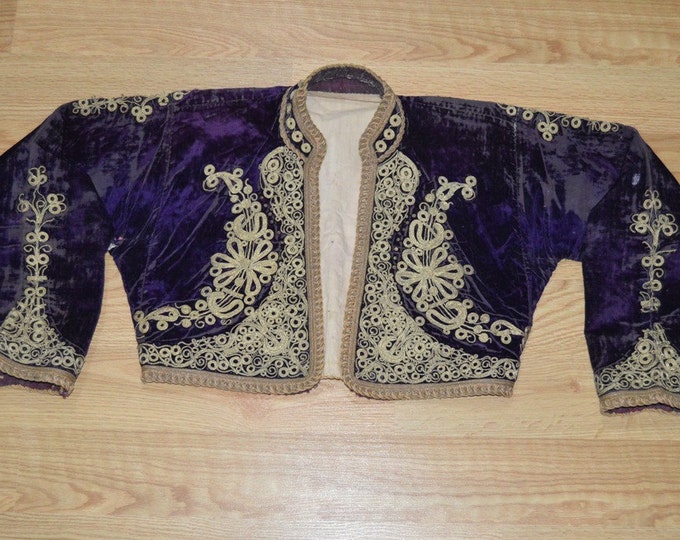 OTTOMAN JACKET 140 Years Old silk Velvet - Etsy