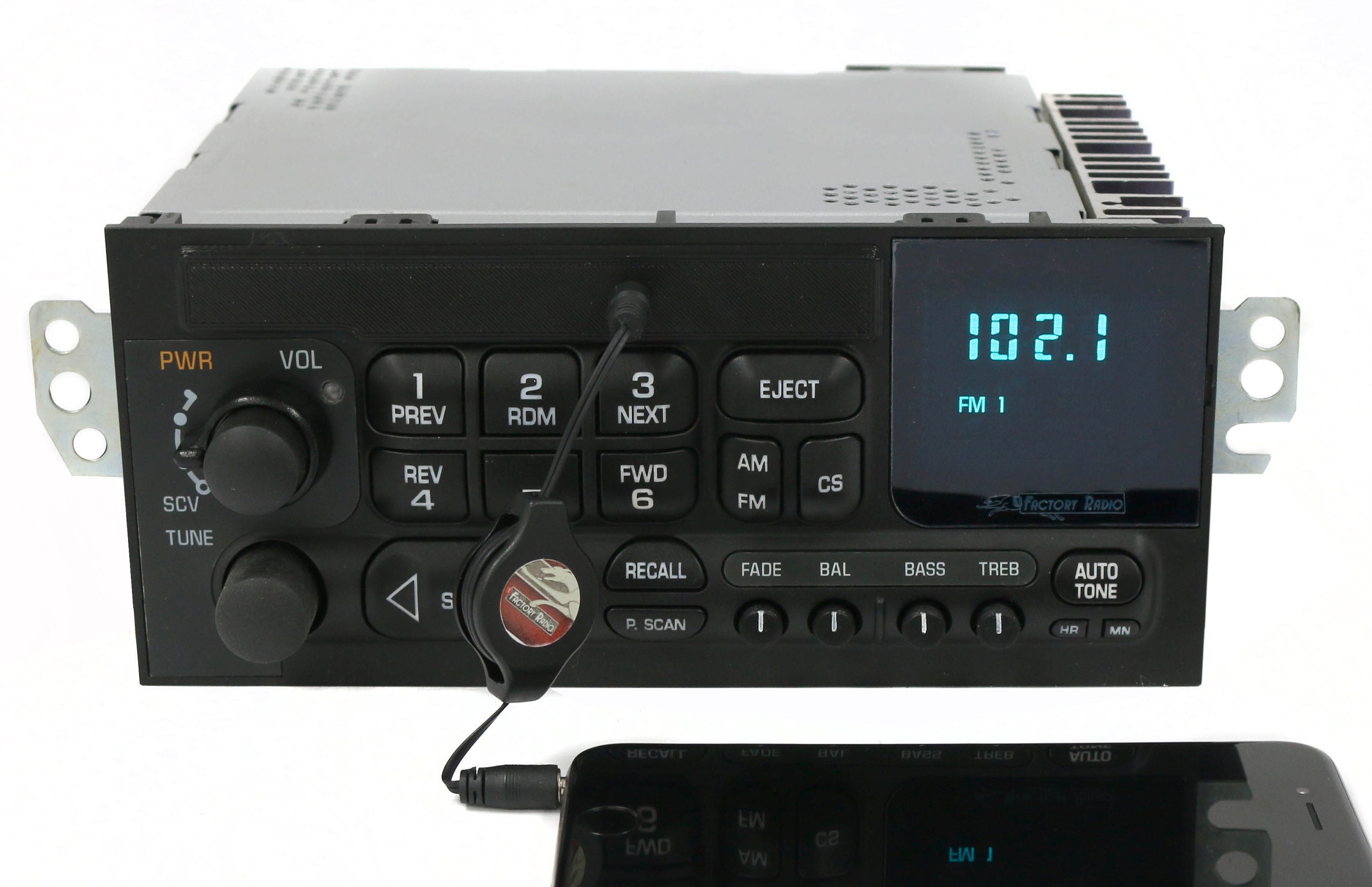 1995-2002 GMC Chevrolet Car AM FM Radio With Cassette Controls & Aux ...