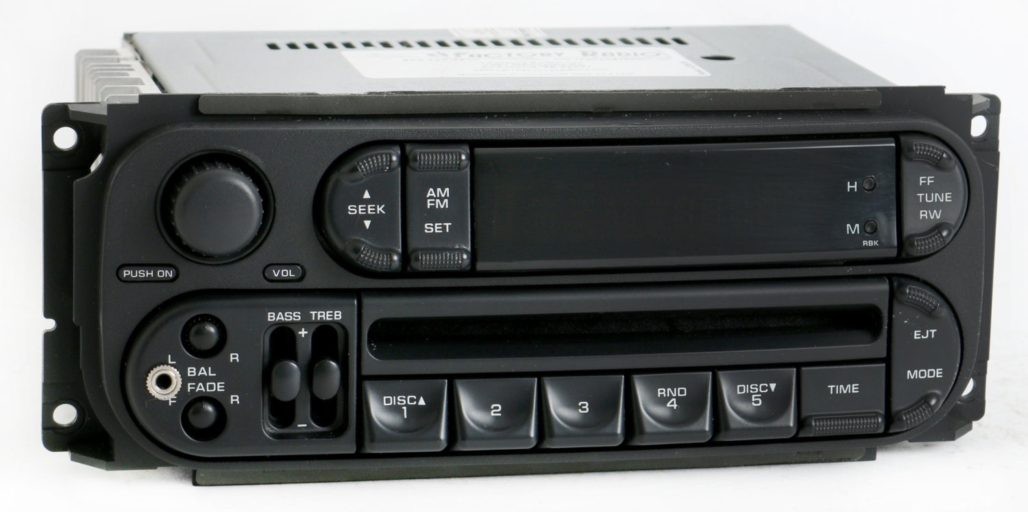 Chrysler 2002 to 07 CD Radio W Auxiliary Input Slider RBK Car Truck ...