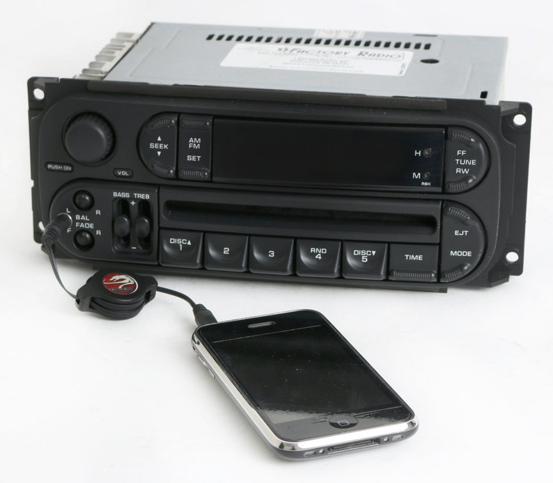 Chrysler 2002 to 07 CD Radio W Auxiliary Input Slider RBK Car Truck ...
