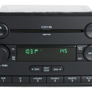 Ford 2007 Fusion Am Fm 6 Disc Mp3 CD Radio Modified W Bluetooth Music ...