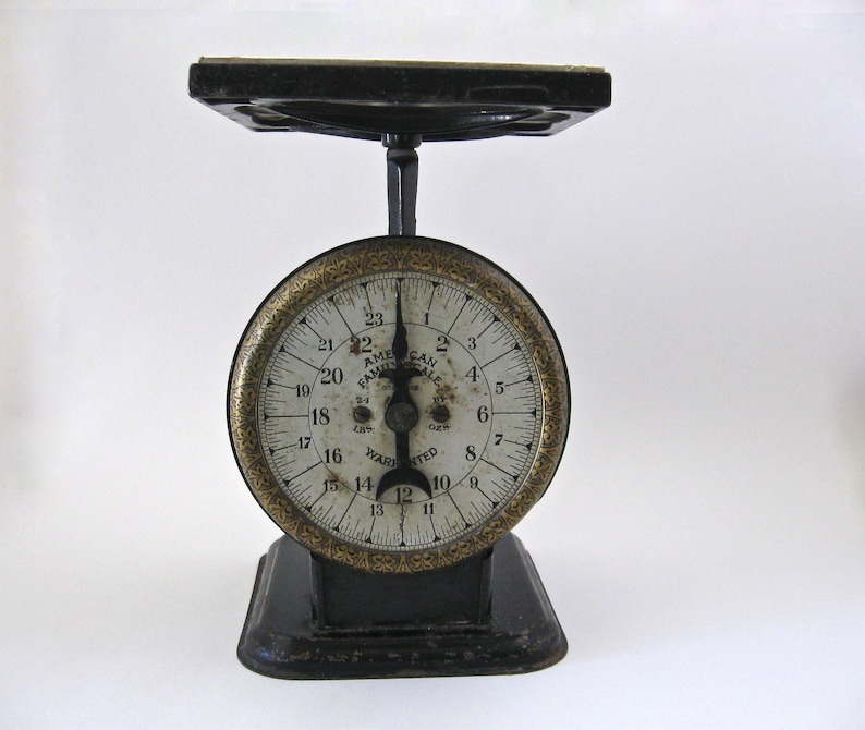 Antique American Family Scale, 24 Pound Vintage Scale, Home Kitchen ...
