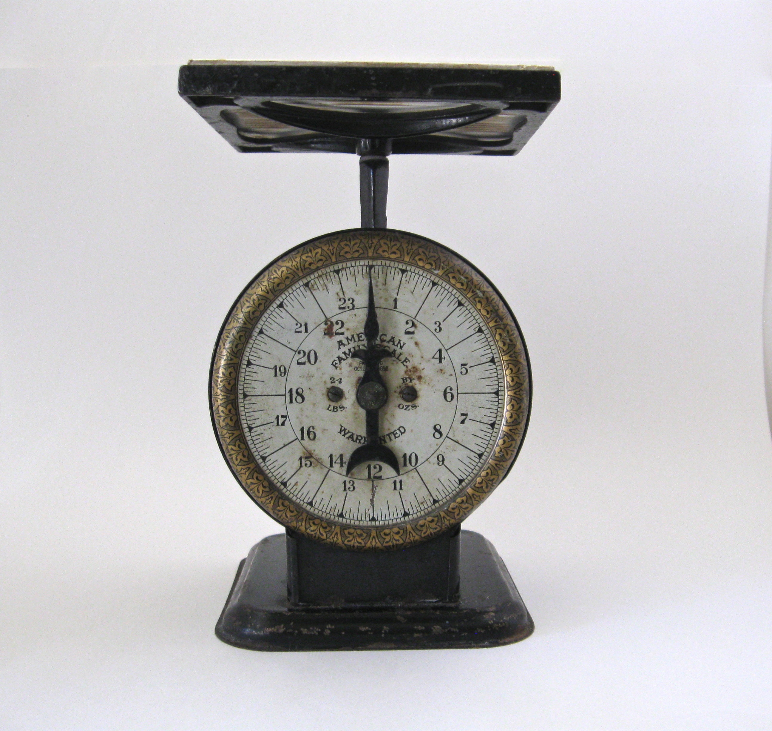 Antique American Family Scale, 24 Pound Vintage Scale, Home Kitchen ...