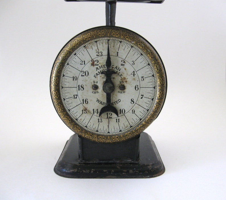 Antique American Family Scale, 24 Pound Vintage Scale, Home Kitchen ...