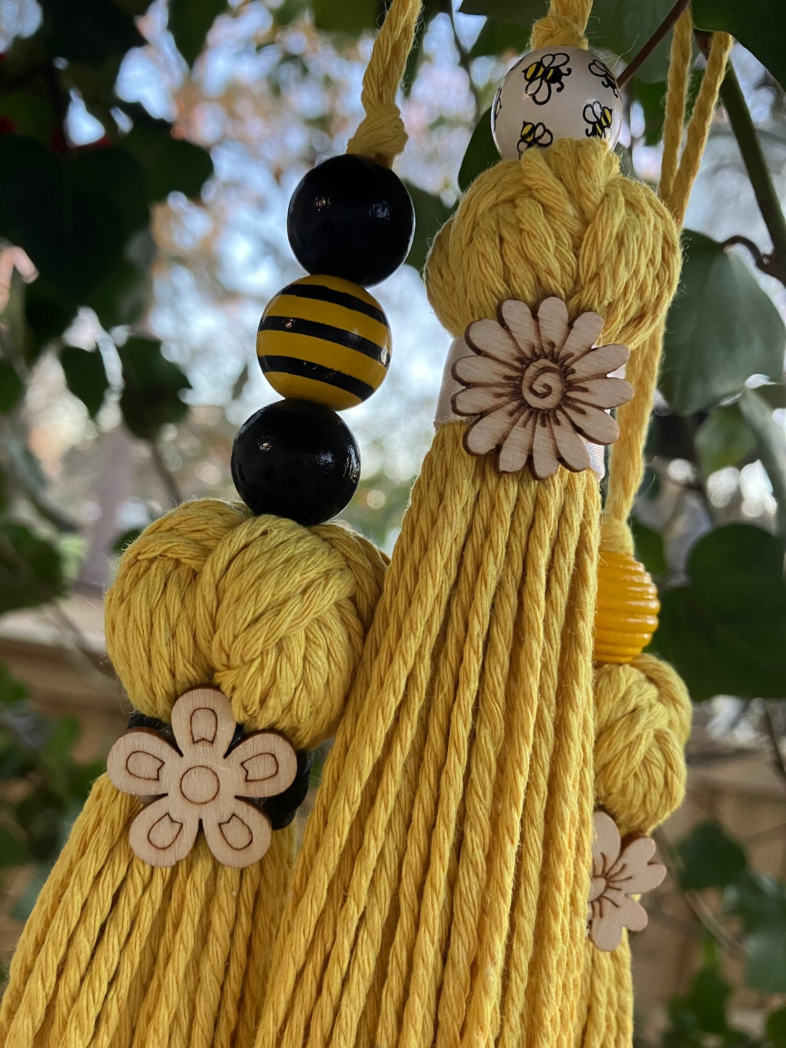 Country Cottage Macrame Tassels - Etsy