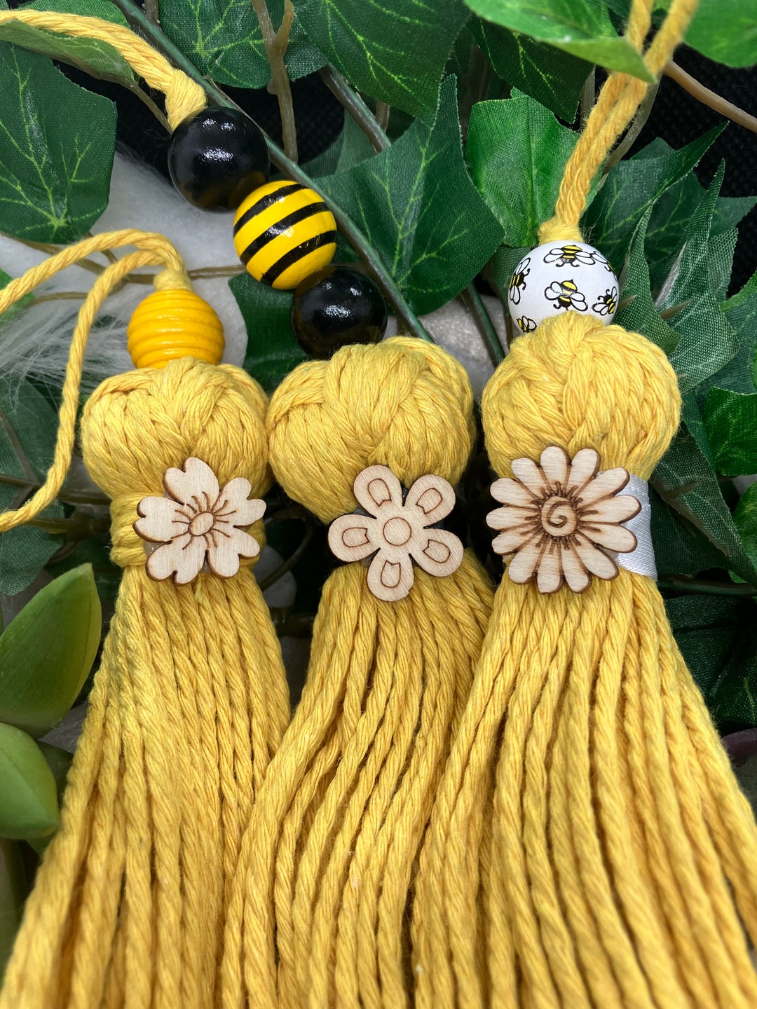 Country Cottage Macrame Tassels - Etsy
