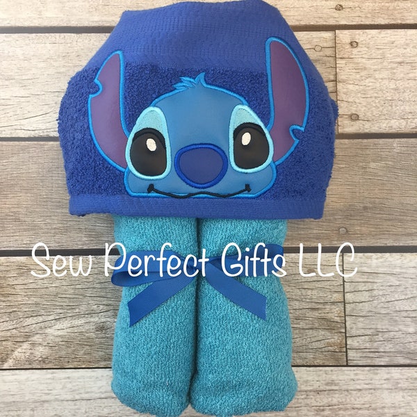 Stitch Hooded Bath Towel - Etsy