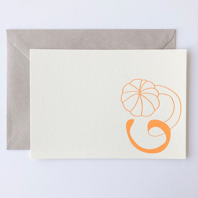 Tangerine Greeting Card - Etsy