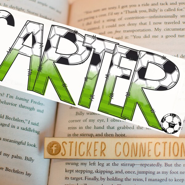 Soccer Bookmark - Etsy