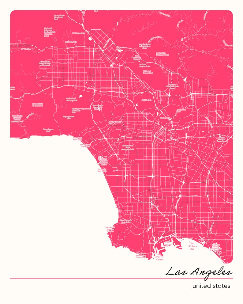 Custom City Map in Red Choose Your City - Etsy