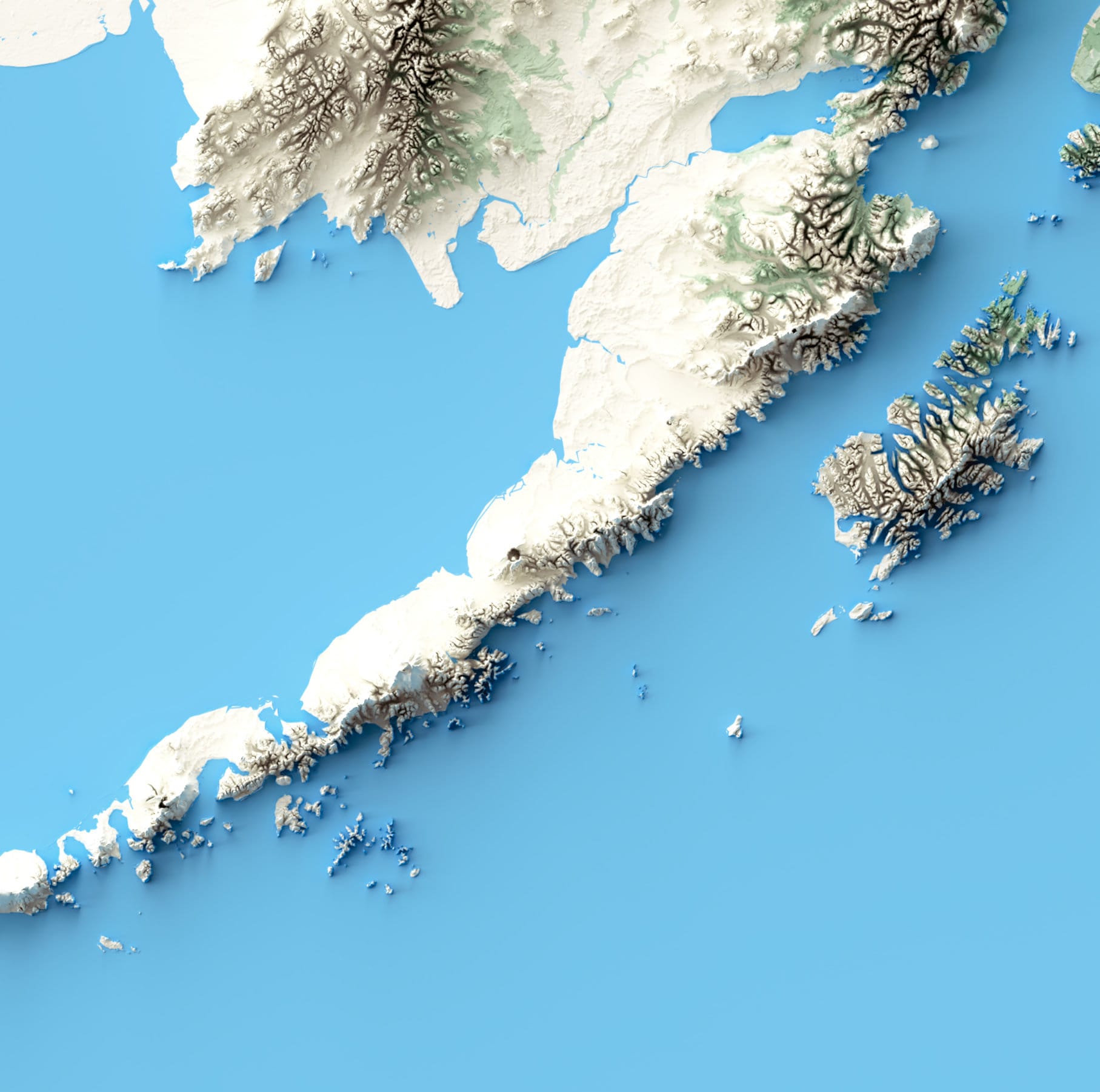 Alaska Elevation Map Shaded Relief Topographic Style - Etsy Alaska Elevation Map Shaded Relief Topographic Style - Etsy
