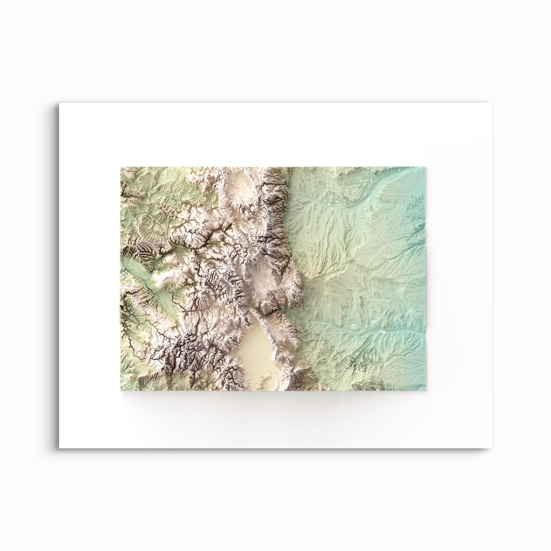 Colorado Shaded Relief Map Print: Choose Your Style - Etsy