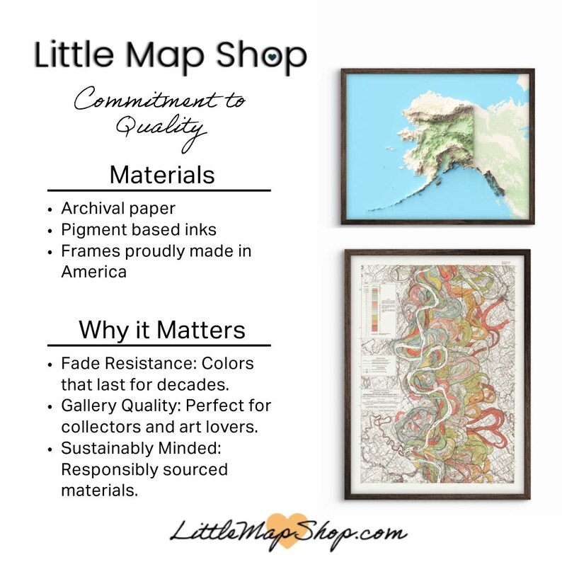 Shaded Relief Map - Charted Territory UNFRAMED ART PRINT - Etsy