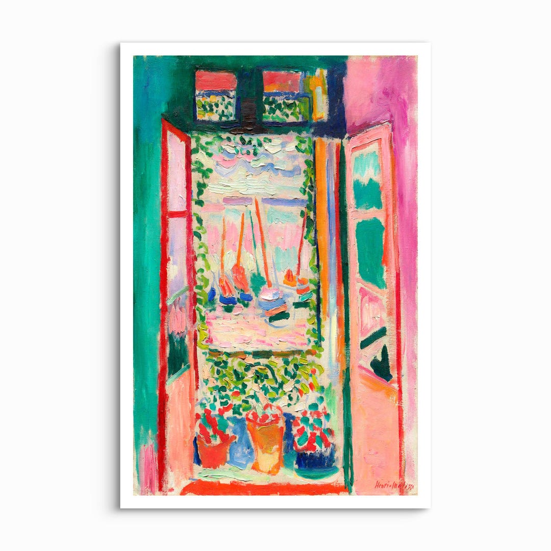 Open Window, Collioure - Henri Matisse, 1905 UNFRAMED ART PRINT - Etsy
