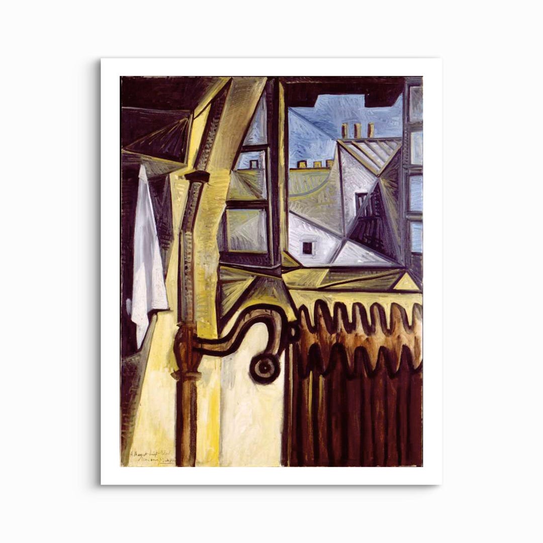 Atelier Window, Pablo Picasso - 1943 UNFRAMED ART PRINT - Etsy