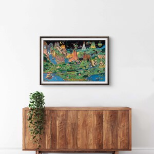 Land of Make Believe Map, Jaro Hess - 1930 UNFRAMED ART PRINT (18x26 ...
