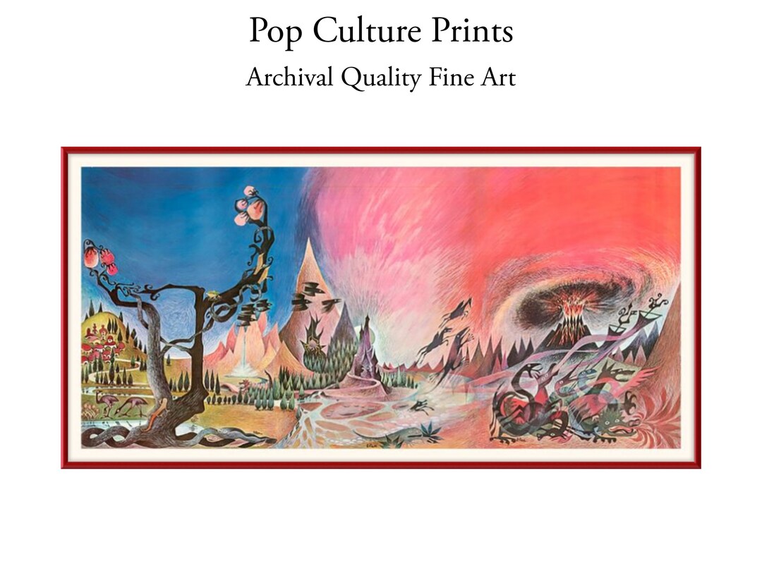 Map of Tolkien's Middle Earth Poster 1969, Ballantine - Etsy