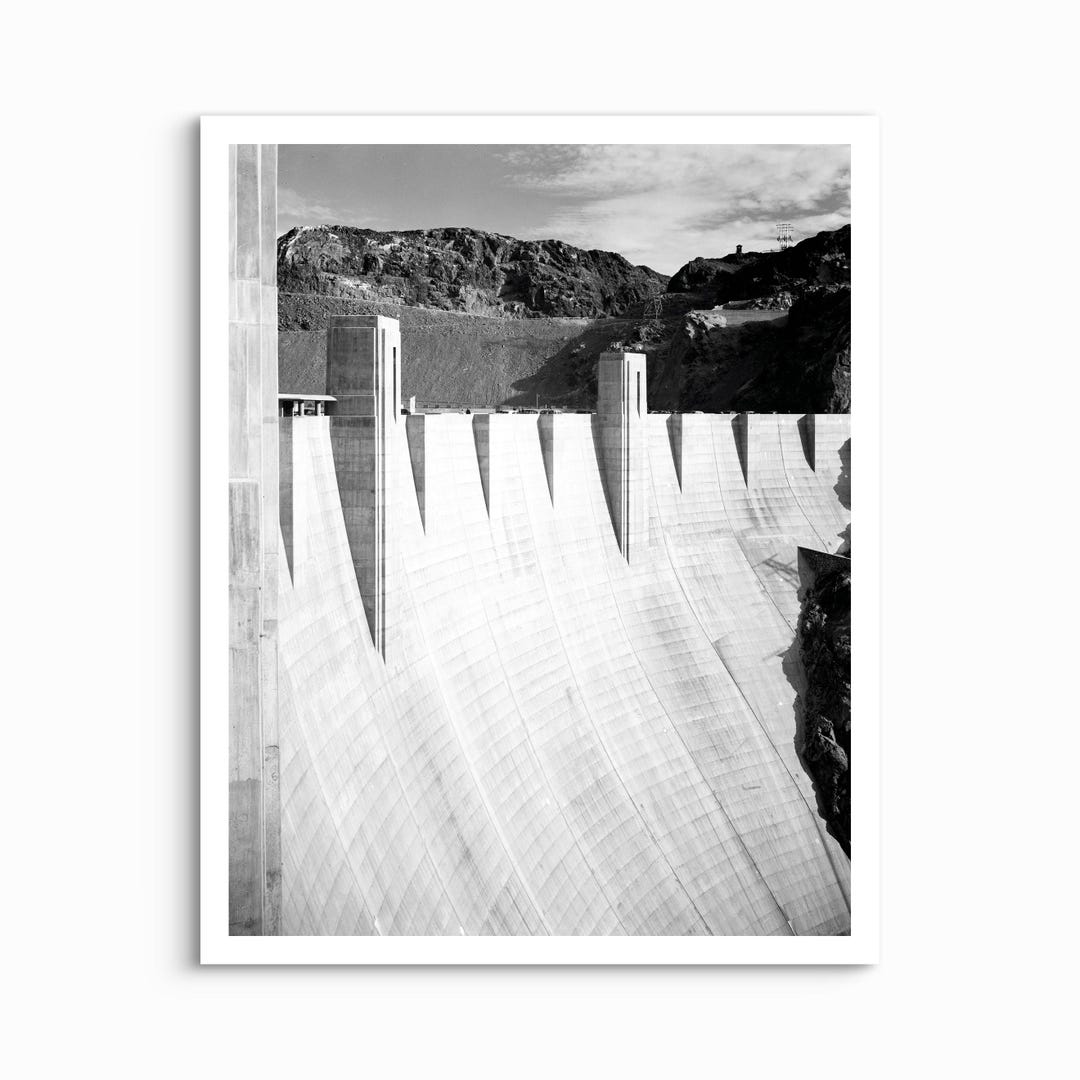 Hoover Dam II, Ansel Adams, 1941 UNFRAMED PRINT - Etsy
