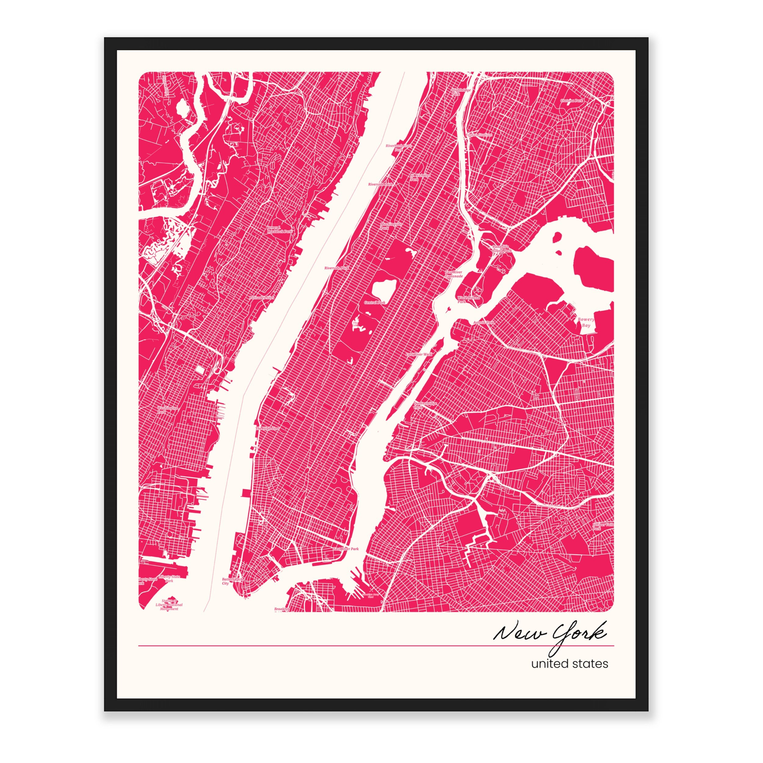 Custom City Map in Red Choose Your City - Etsy