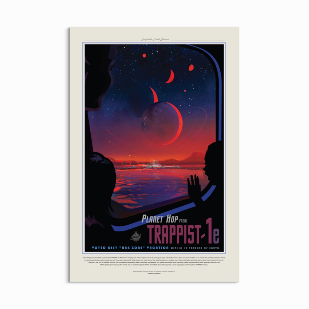 Trappist-1e - NASA JPL Poster Digital Download - Etsy