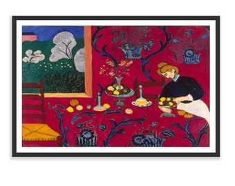 Henri Matisse the Dessert, Harmony in Red 1908, High Quality Hand ...