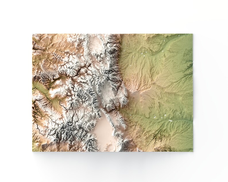 Colorado Shaded Relief Map Camo - Etsy