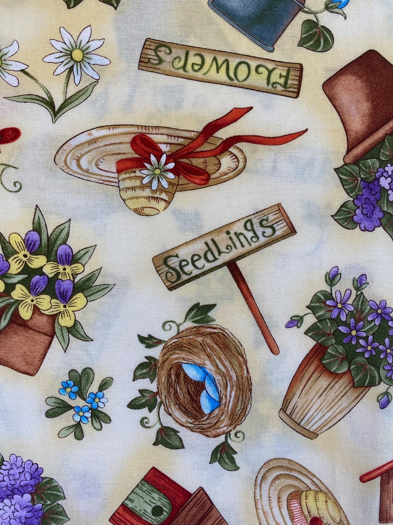 Cottage Garden by Diane Knott for Clothworks Quilting Fabric | Etsy