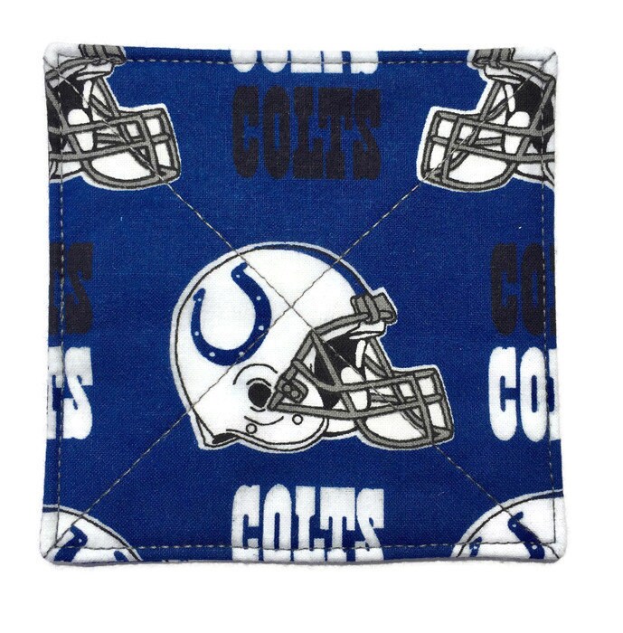 Indianapolis Colts Quilted Fabric Coasters - Etsy UK