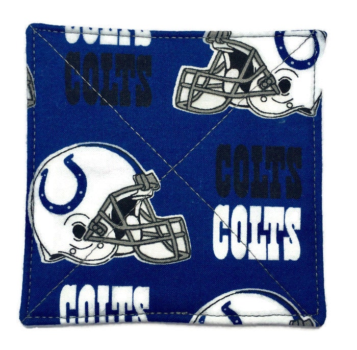 Indianapolis Colts Quilted Fabric Coasters - Etsy UK