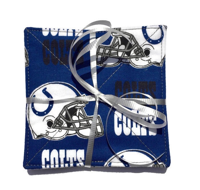 Indianapolis Colts Quilted Fabric Coasters | Etsy