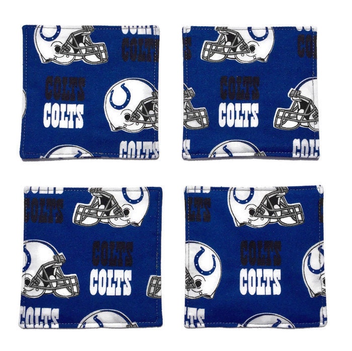 Indianapolis Colts Quilted Fabric Coasters - Etsy UK