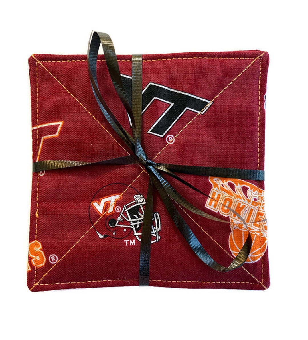 Virginia Tech Hokies Quilted Fabric Coasters - Etsy