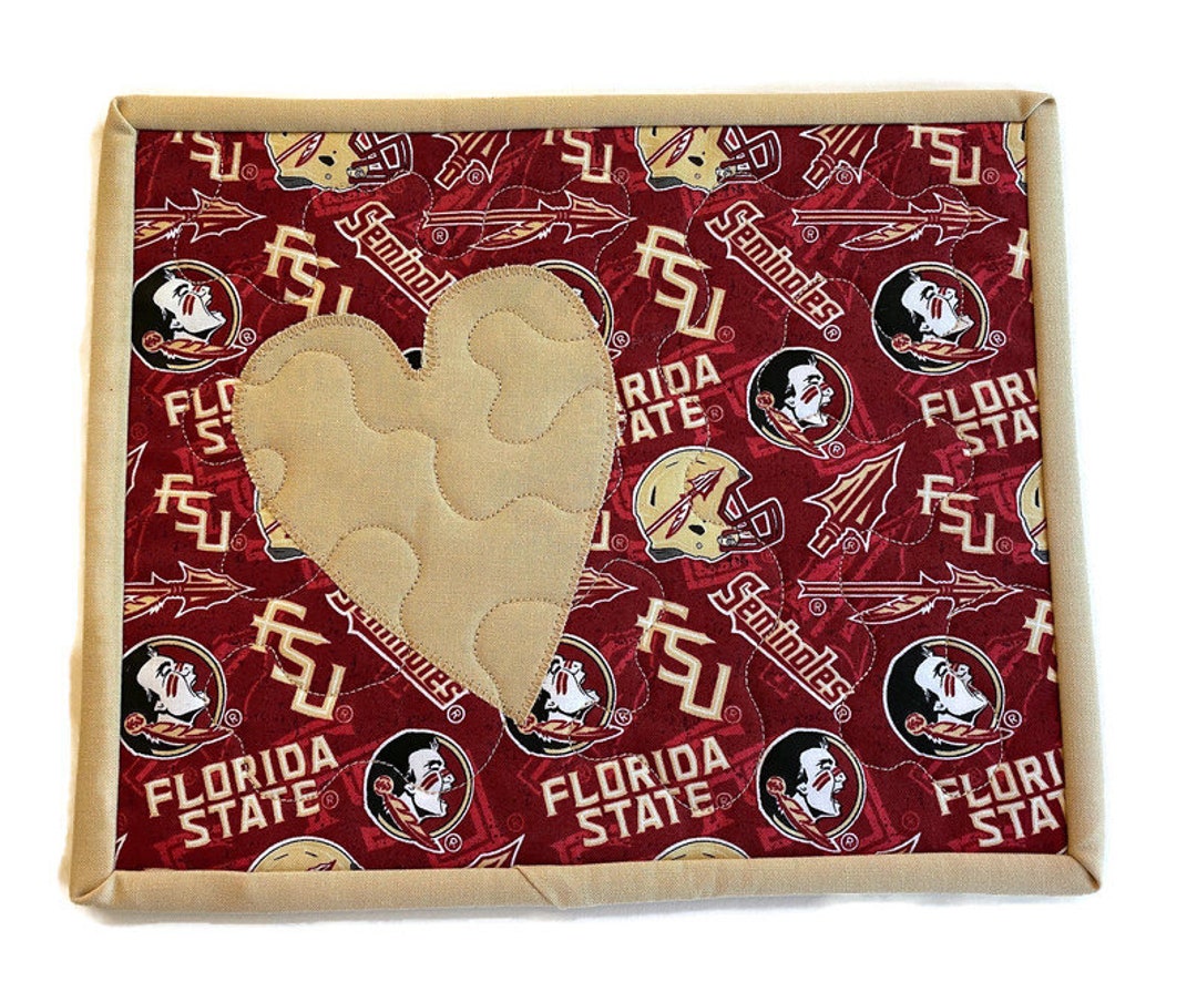 Florida State FSU Quilted Fabric Mug Rug - Etsy