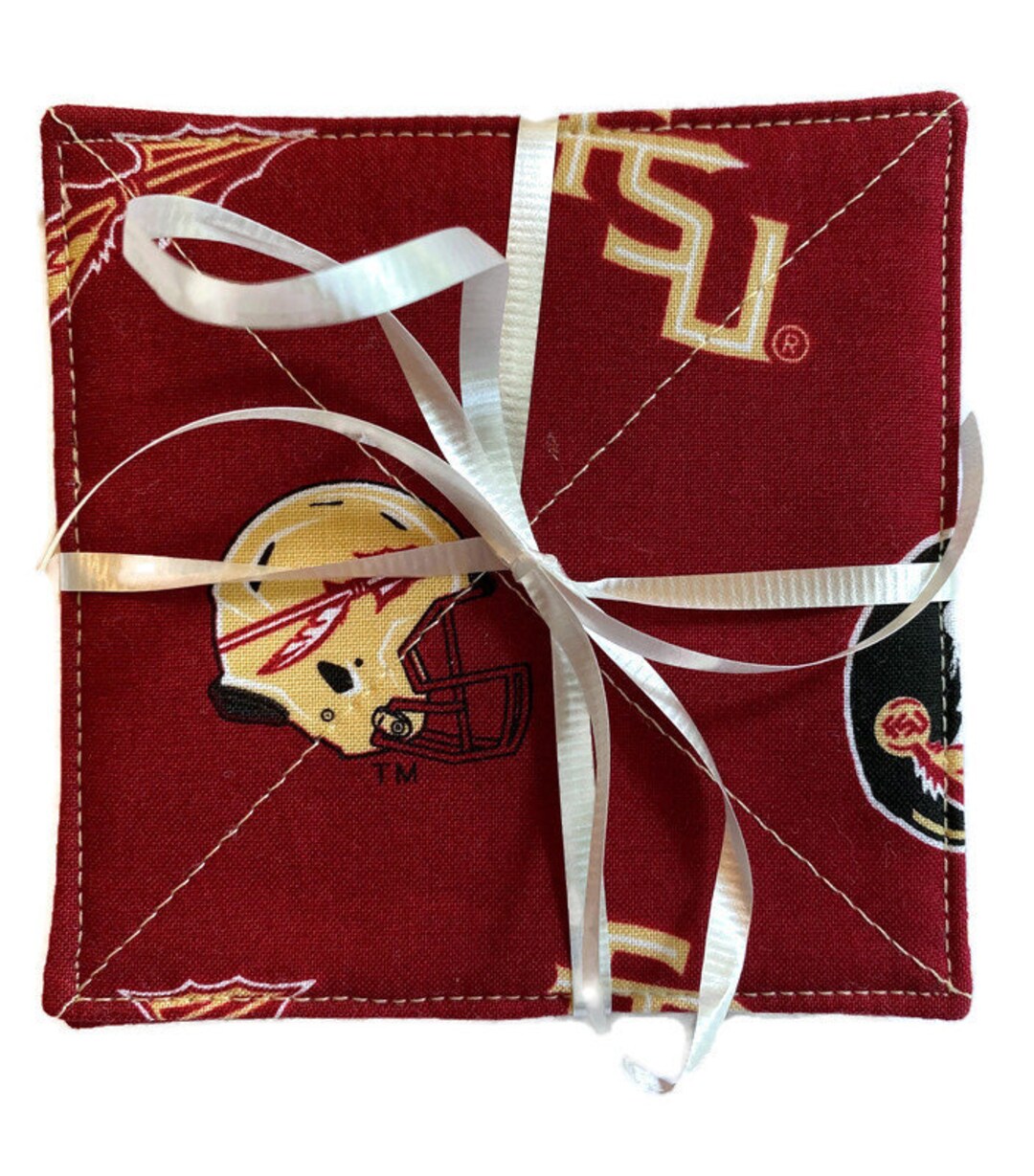 Florida State University FSU Fabric Coasters, Set of 4 Coasters ...