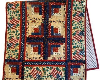 Quilted Table Runner, Patriotic Table Runners, 4th of July Quilted ...
