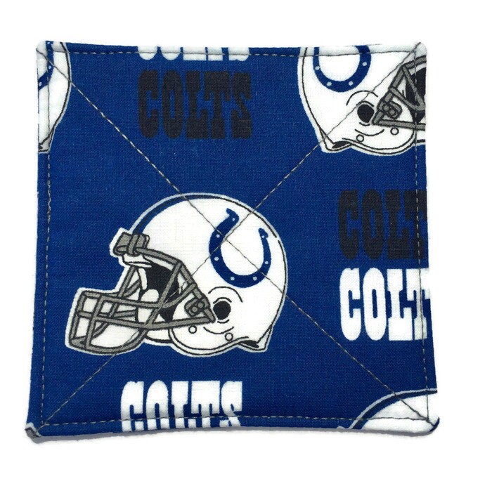 Indianapolis Colts Quilted Fabric Coasters - Etsy UK