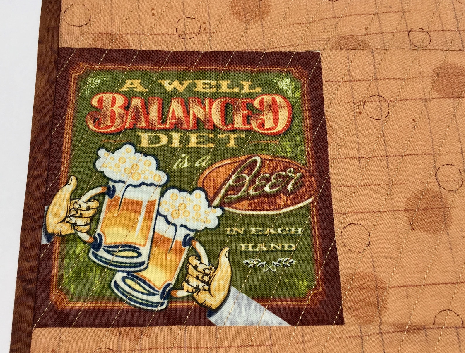 Quilted Mug Rug Premium Beer Lover's - Etsy
