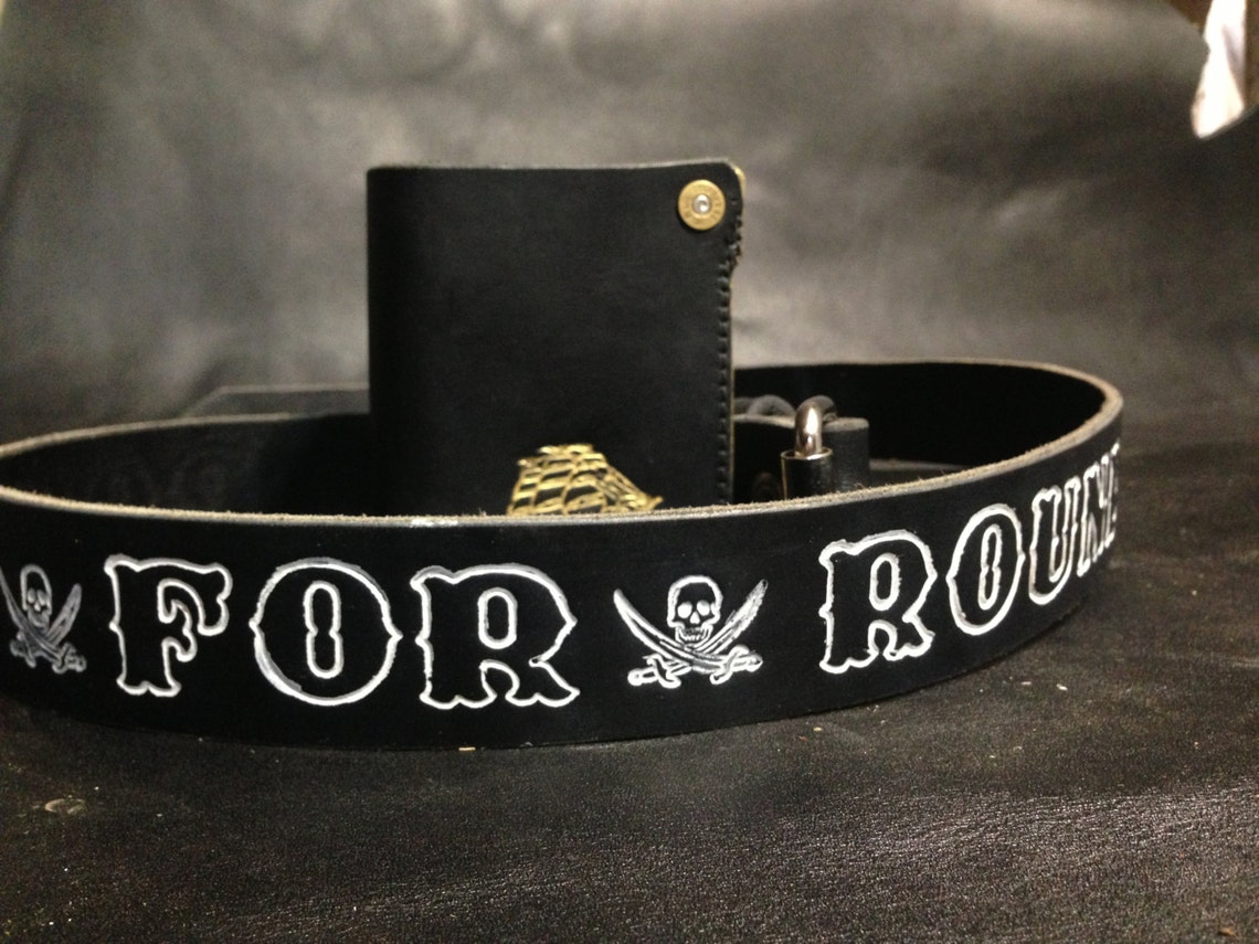 Custom Lettering on 4mm Leather Belt - Etsy
