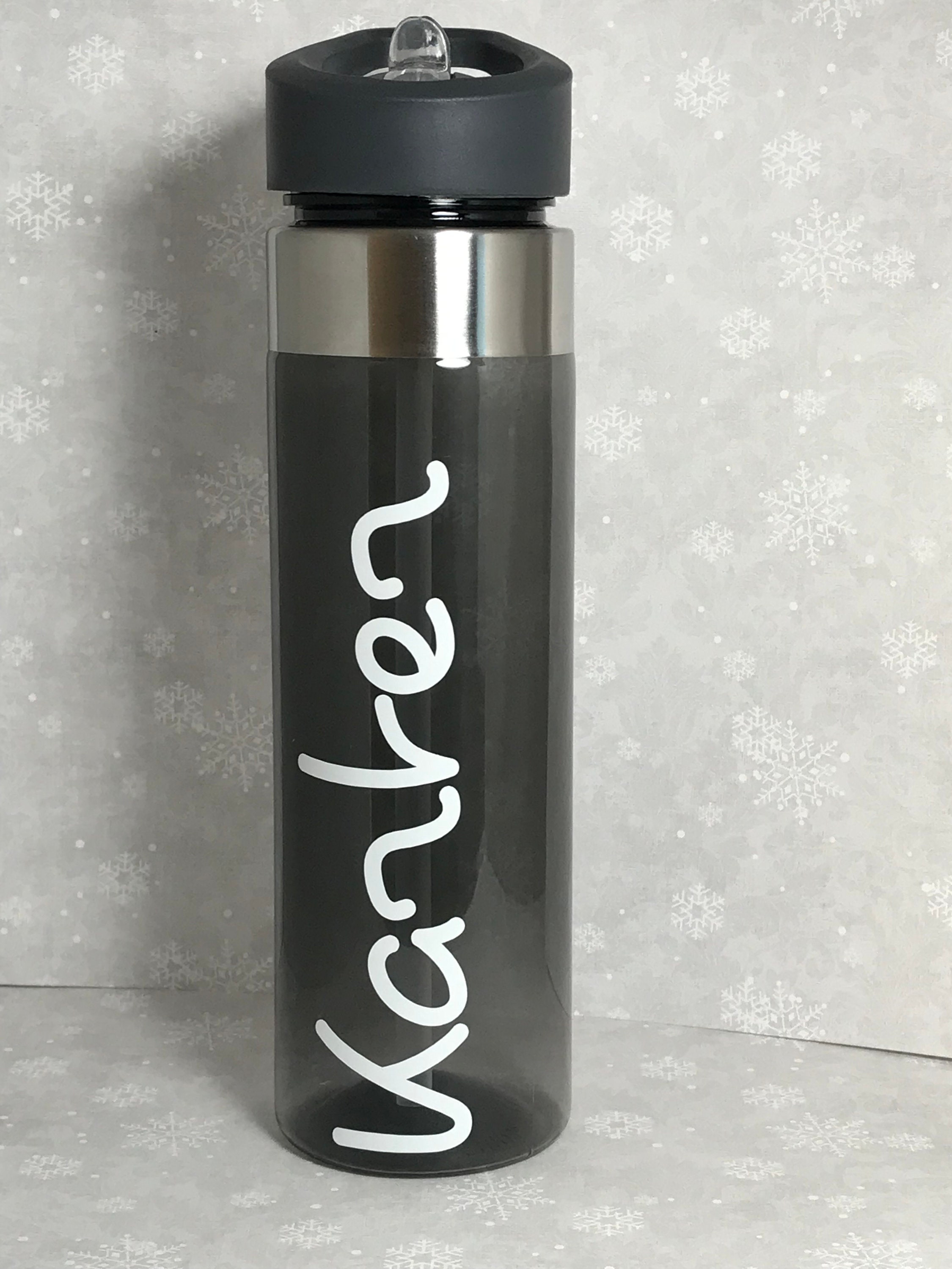 Personalised Water Bottle Script Font | Etsy