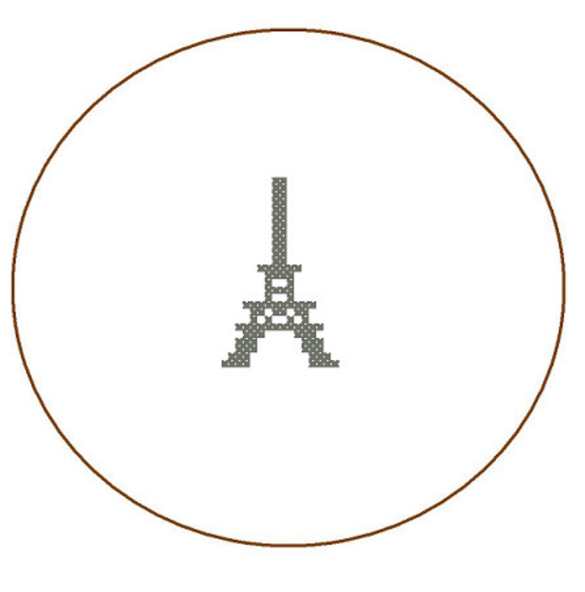 Instant Download Mini Eiffel Tower Cross Stitch Pattern Set of 2 Mini ...