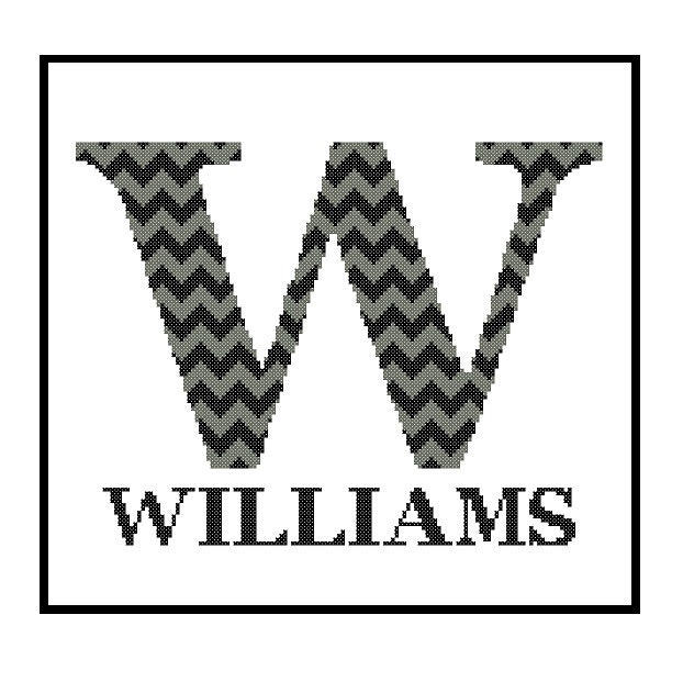 1 Custom Monogram Cross Stitch Pattern Modern Cross Stitch | Etsy