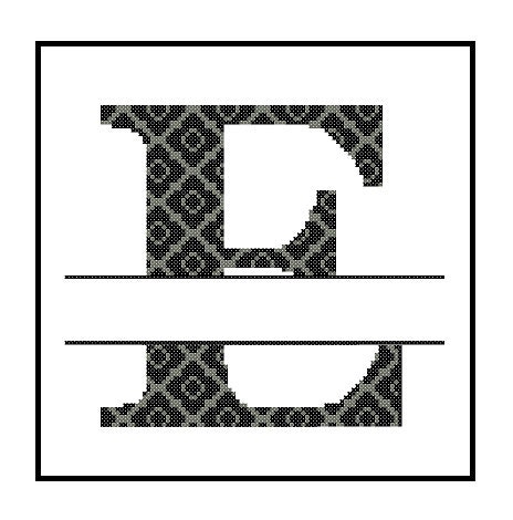 Monogram E Cross Stitch Pattern E Initial E Letter Cross Stitch Wedding ...