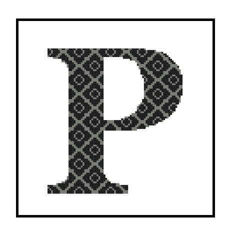 Monogram P Cross Stitch Pattern P Initial P Letter Cross Stitch Wedding ...