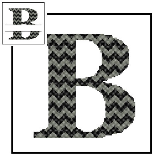 Black Letter B Chevron